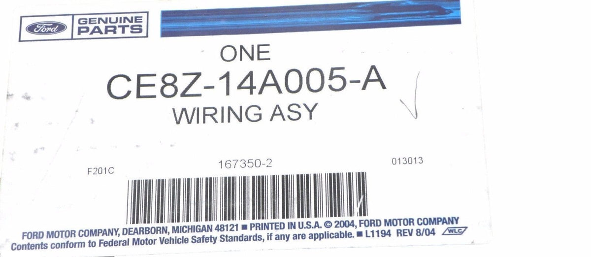 Genuine OEM Ford CE8Z-14A005-A Wiring Assembly Fits 2012 - 2013 Ford F ...