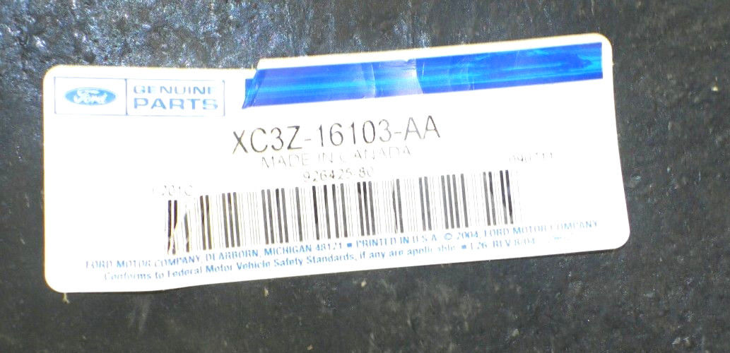 Genuine OEM Ford XC3Z-16103-AA Wheel Splash Shield XC3Z16103AA – Major ...